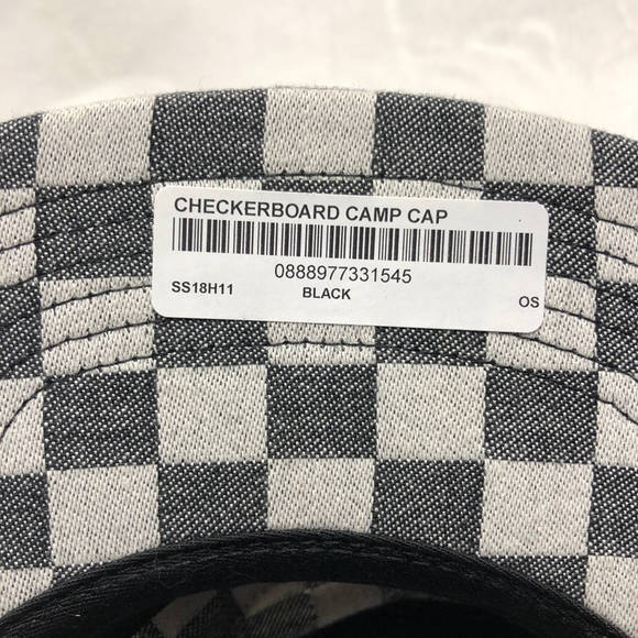Supreme | Accessories | Supreme Checkerboard Camp Cap Black Os | Poshmark